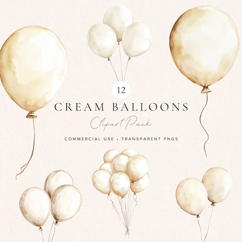 Brown Birthday Balloons Image - Etsy