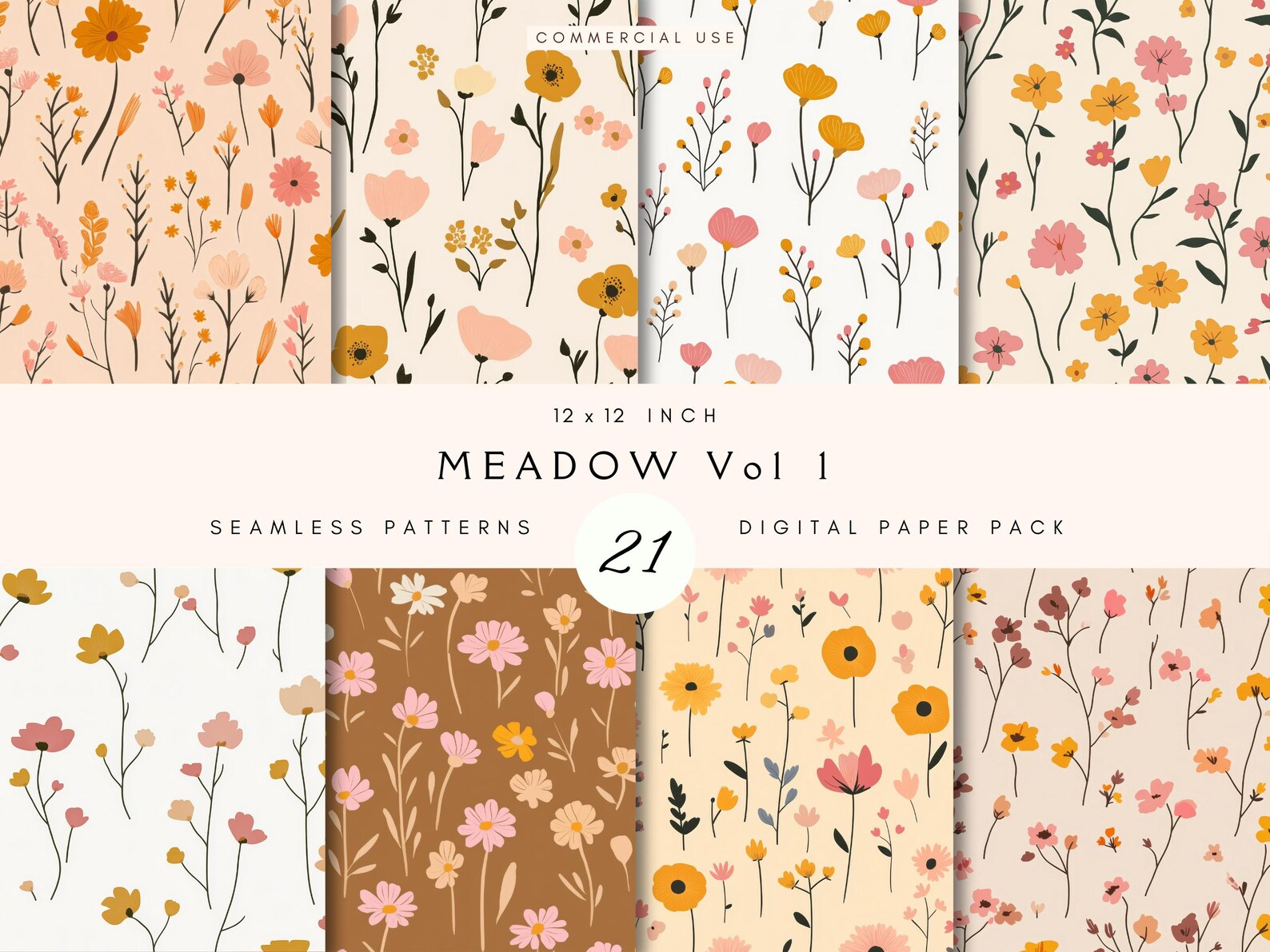 Floral Garden Seamless File | Scrapbook Papers | Spring Seamless ...