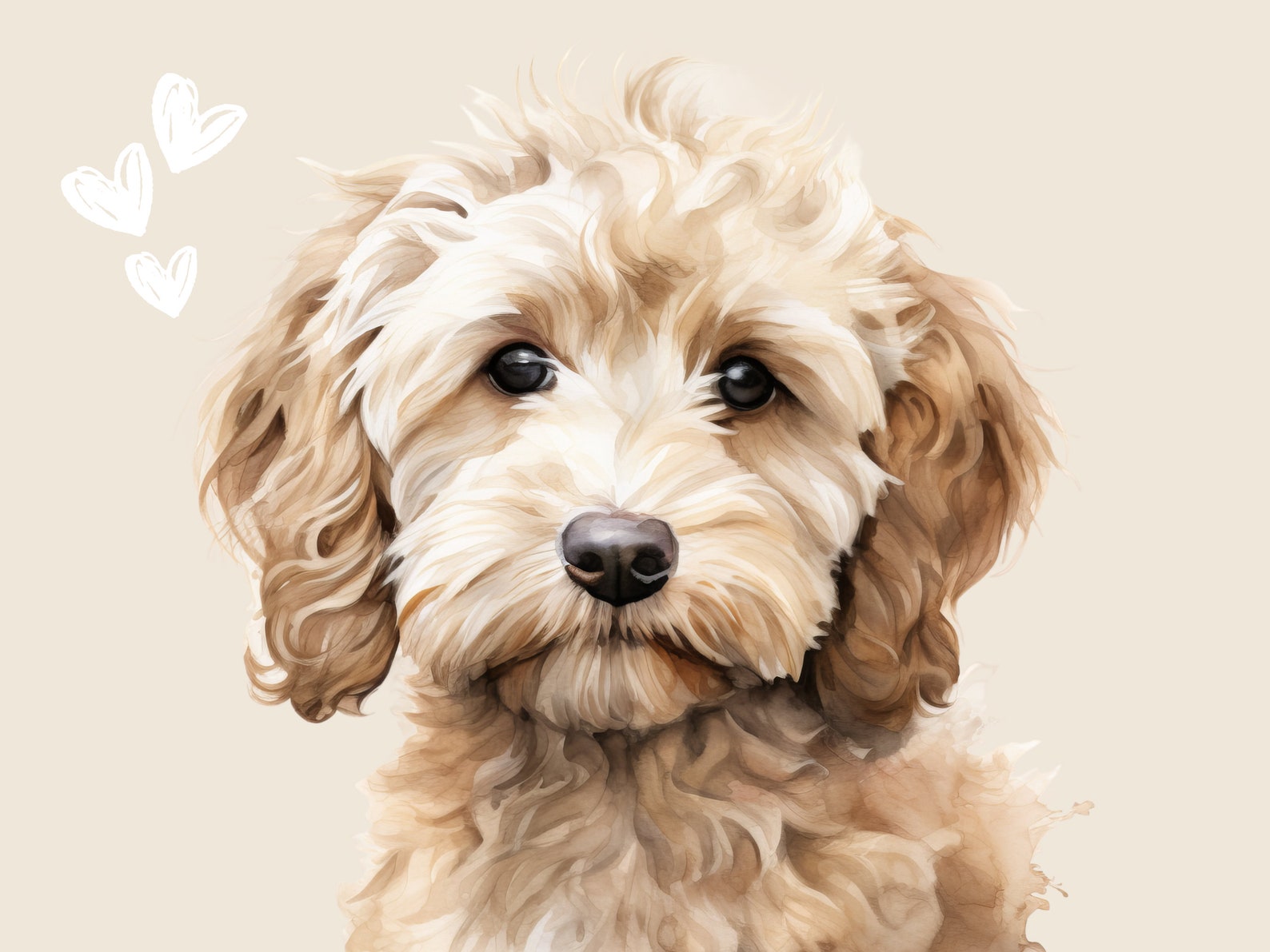 Goldendoodle Clipart | Digital Download | Golden Doodle Clipart | Dog ...