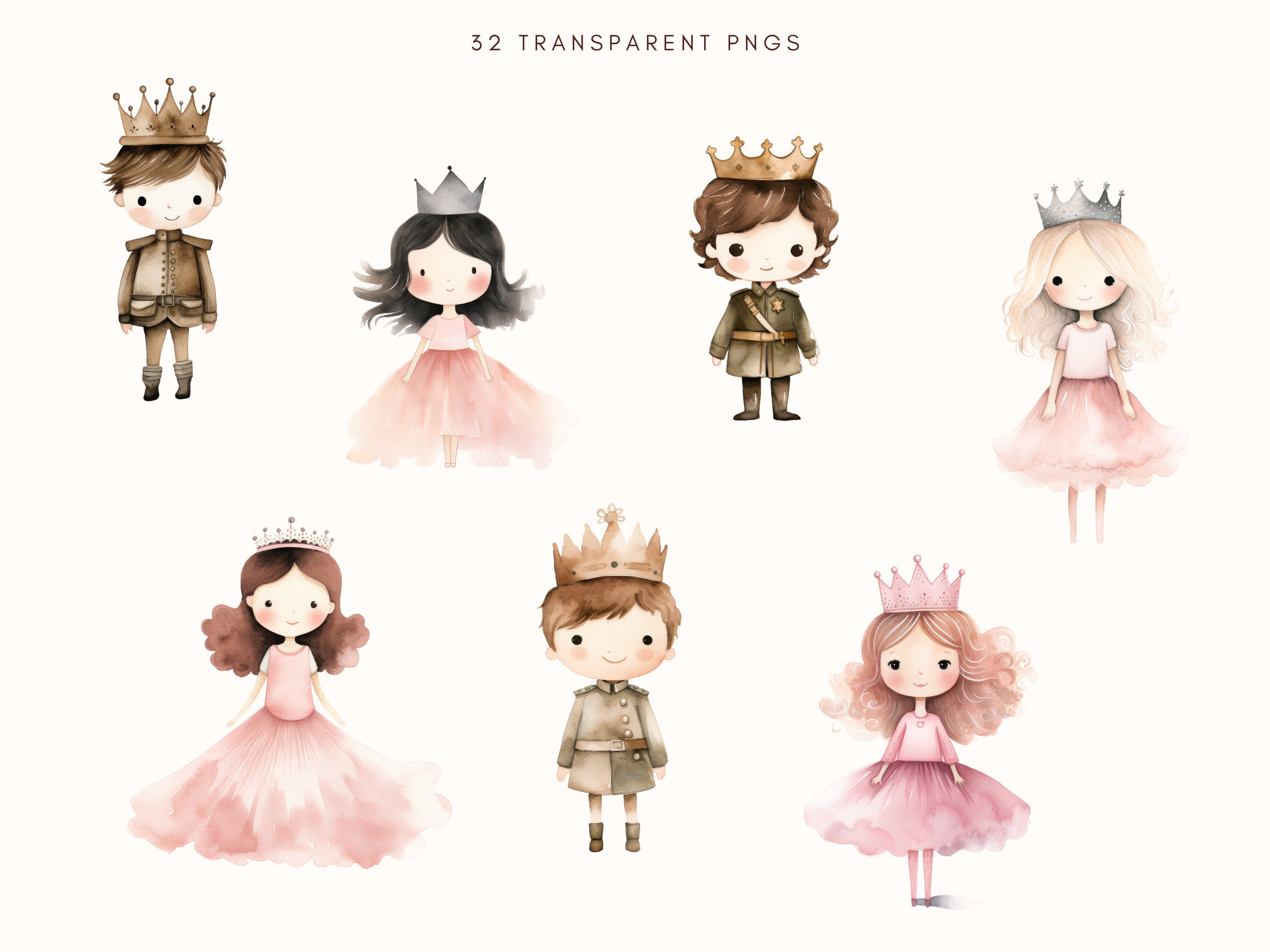 Watercolor Princess Castle Clipart Little Princess Clip Art Fairy ...