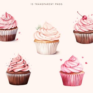 Cupcakes Clipart Set | Instant Download | Stickers | Digital Download ...