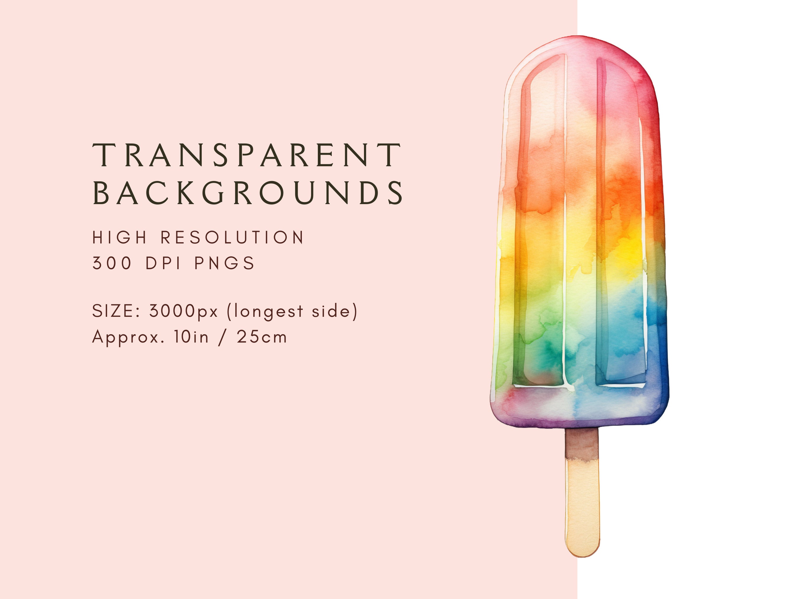 Watercolor Popsicles Clipart | Popsicle Graphics | Summer Clip Art ...