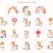 Pastel Unicorn Rainbow Clipart Digital Download Pastel Unicorns Rainbow ...