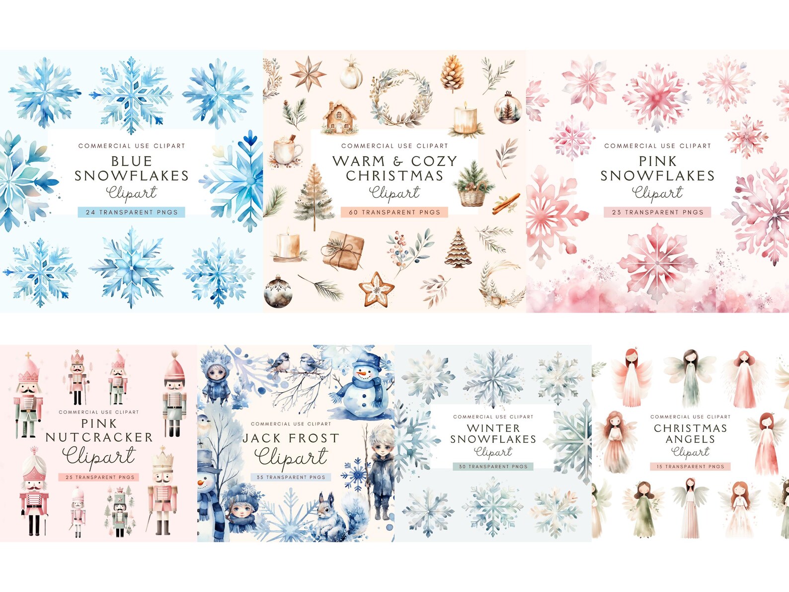 MEGA Christmas Clipart Bundle | 1001 PNG Files | Cute Christmas PNG ...