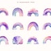 Boho Rainbow Clipart Purple Rainbow Png File Boho Clip Art Pastel Boho ...