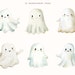 Cute Ghosts Clipart Pack | Spooky Ghost Halloween Clipart | Kid ...