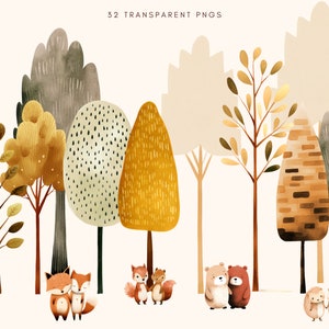 Valentine Animal Couple Clipart | Sweet Woodland Animals | Love ...