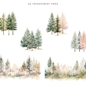 Boho Woodland Animal Clipart | Baby Shower | Watercolor Autumn Winter ...
