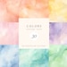 Watercolour Washes Pack Multi Colors Clipart, Texture Background ...
