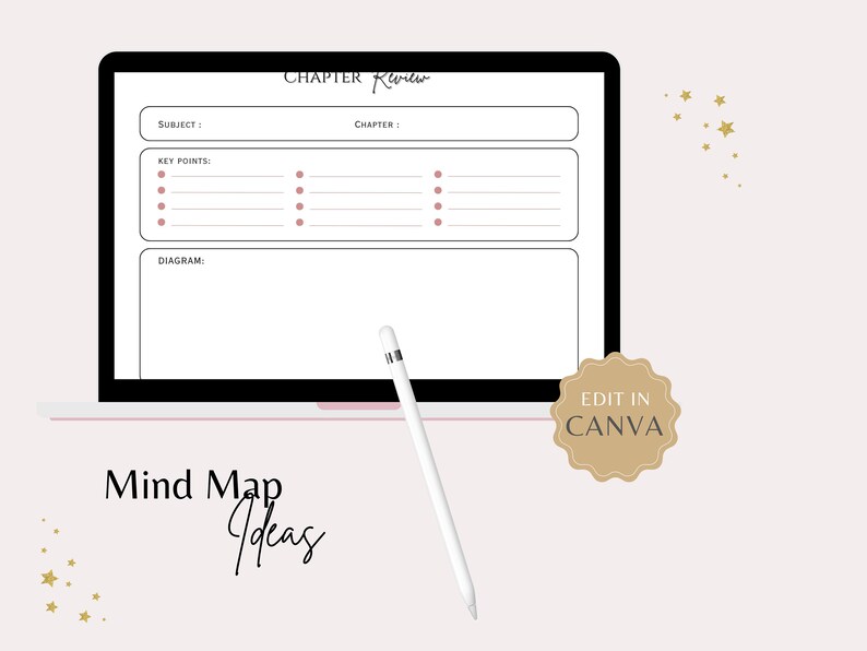 Printable Mind Map Planner | Brainstorming Ideas | Brain Dump | Study ...