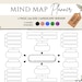 Printable Mind Map Template | Brainstorming Diagram (digital Download ...