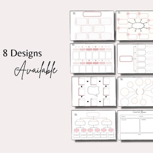Printable Mind Map Planner | Brainstorming Template (digital Download ...
