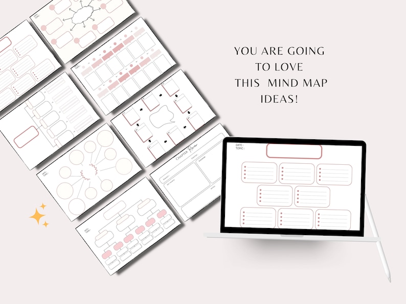 Printable Mind Map Planner | Brainstorming Template (digital Download ...