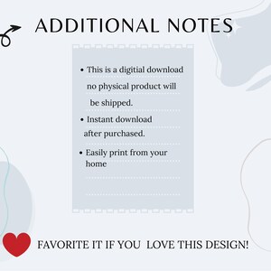 PRINTABLE Blue Flower Stationery, Printable Writing Paper, A4, Letter ...