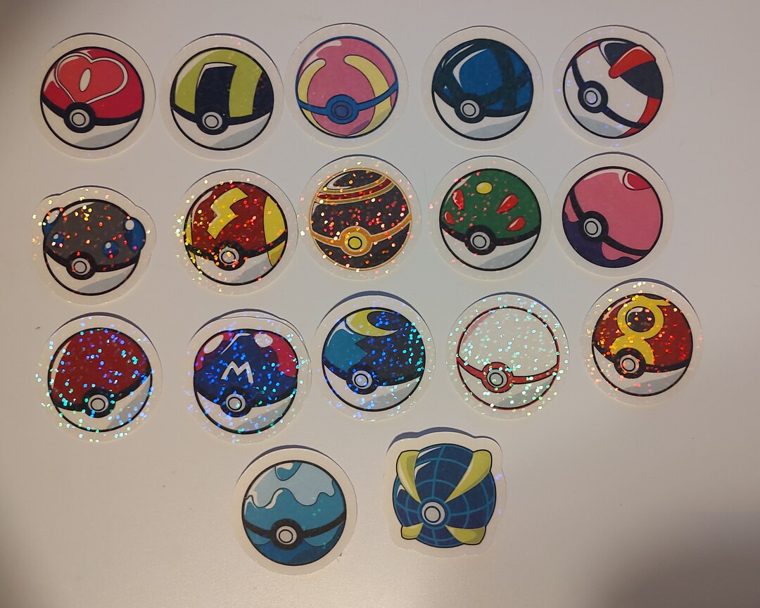 Pokemon Ball Stickers - Etsy