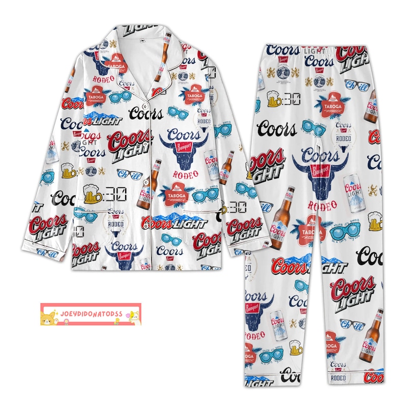 Coors Light Pajamas Coors Banquet Rodeo Pajamas King of Beer - Etsy
