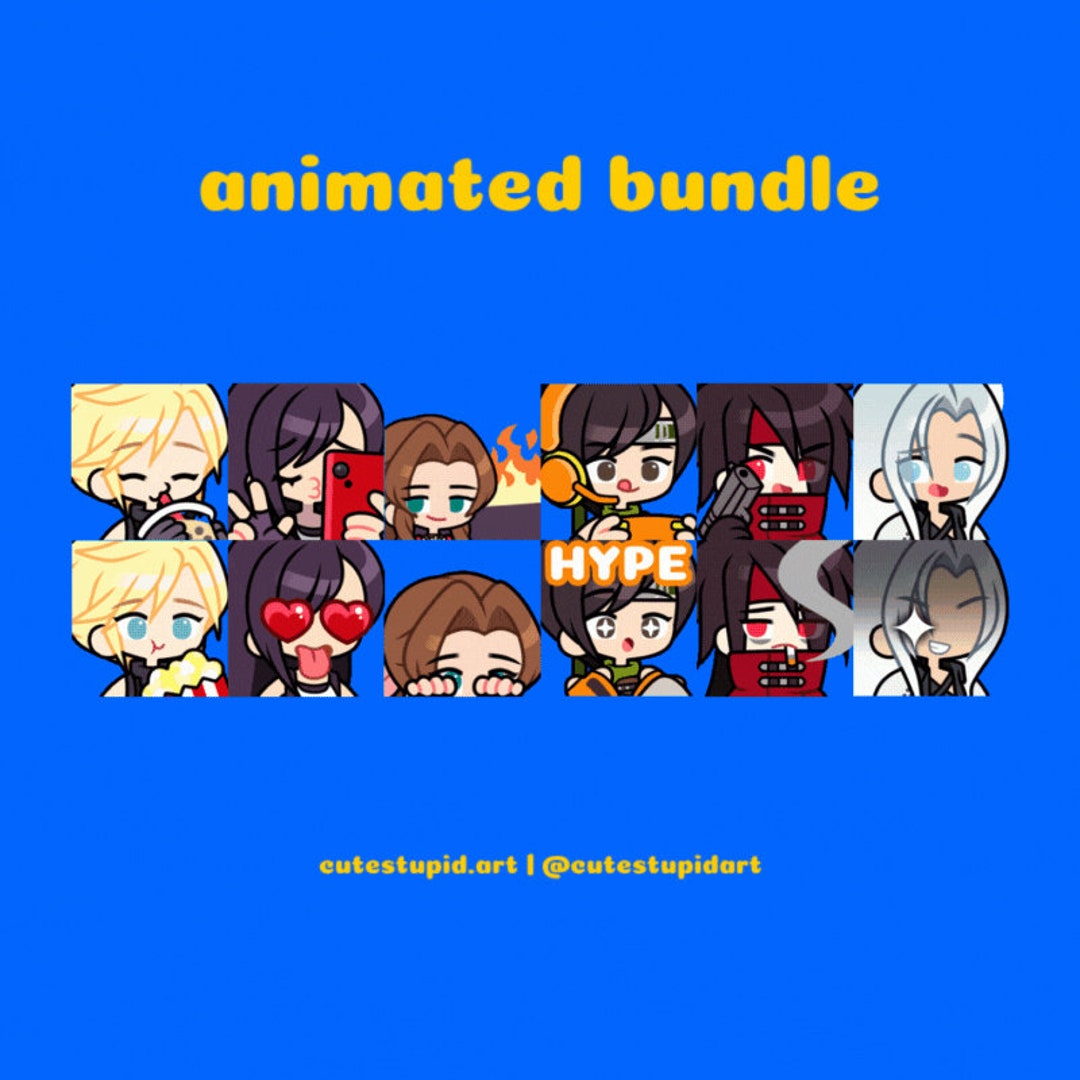 Animated Final Fantasy Emote Bundle - Etsy