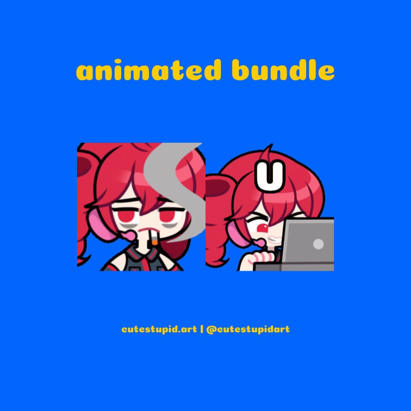 Animated Teto Kasane Emotes VOCALOID - Etsy