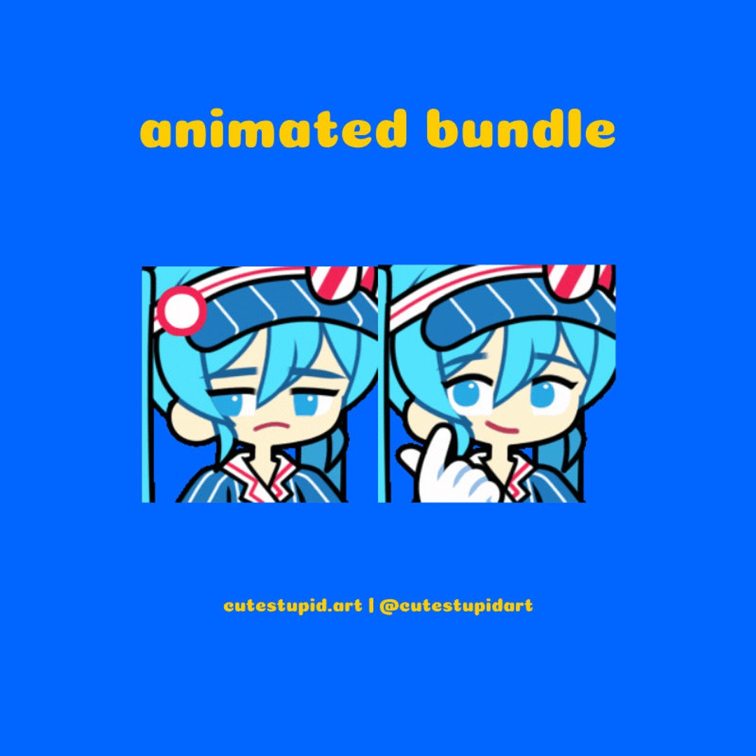 Animated Mesmerizer Miku Emotes VOCALOID - Etsy