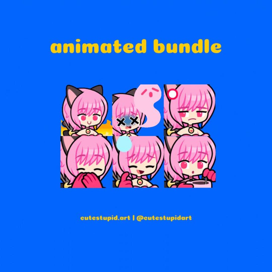 Animated Mew Ichigo Emotes | TOKYO MEW MEW - Etsy