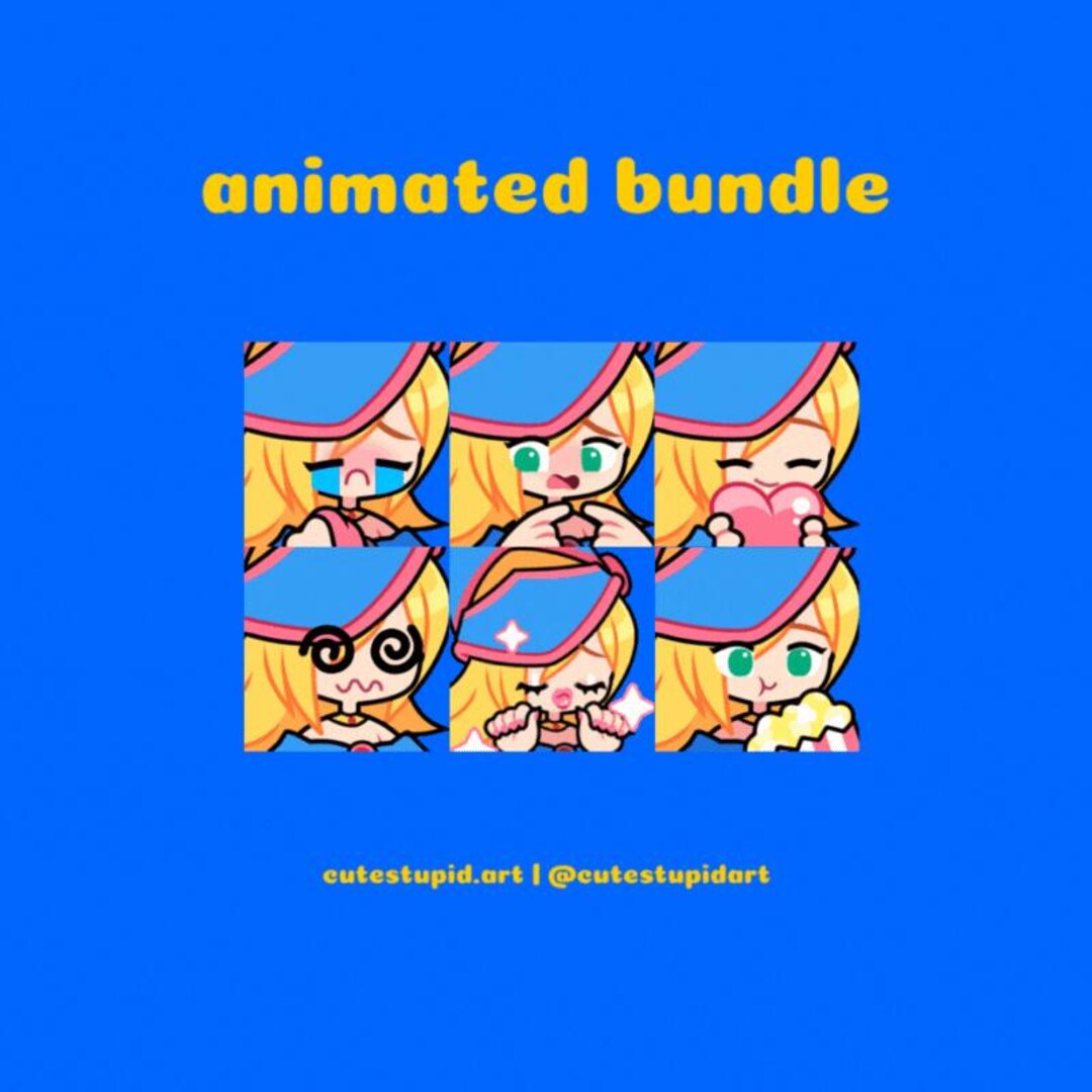 Animated Dark Magician Girl Emotes | YUGI - Etsy