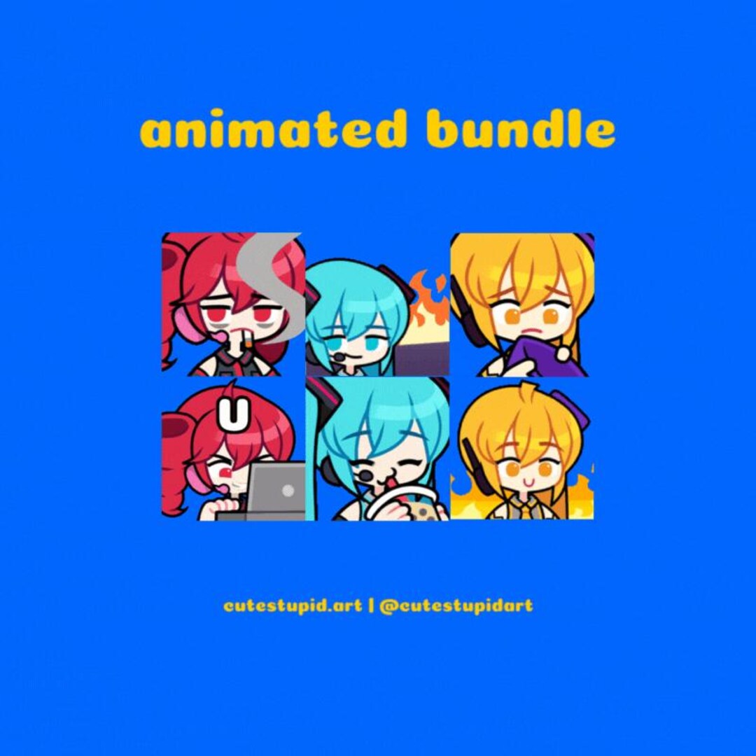 Vocaloid Triple Baka Emote Bundle - Etsy