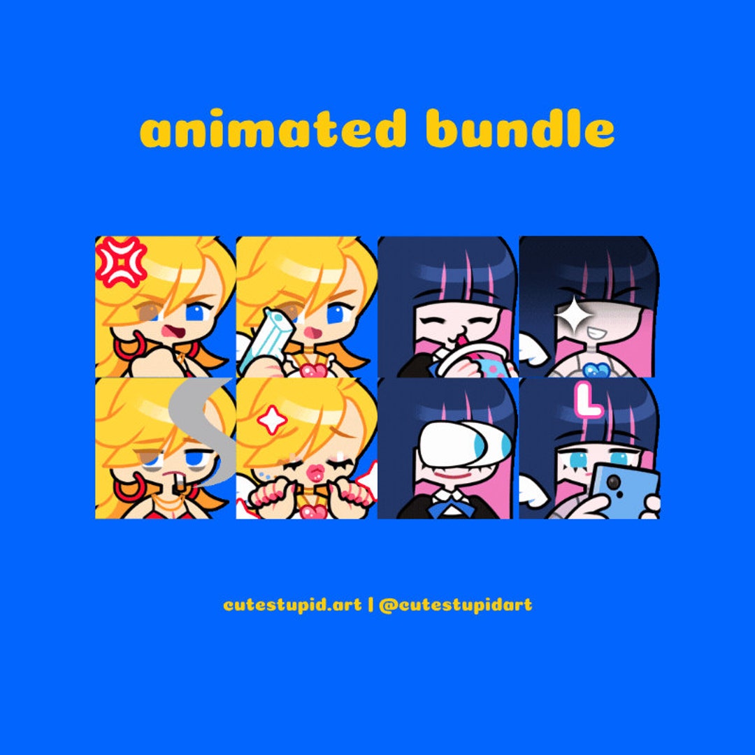 Animated Panty Stocking Emote Bundle - Etsy
