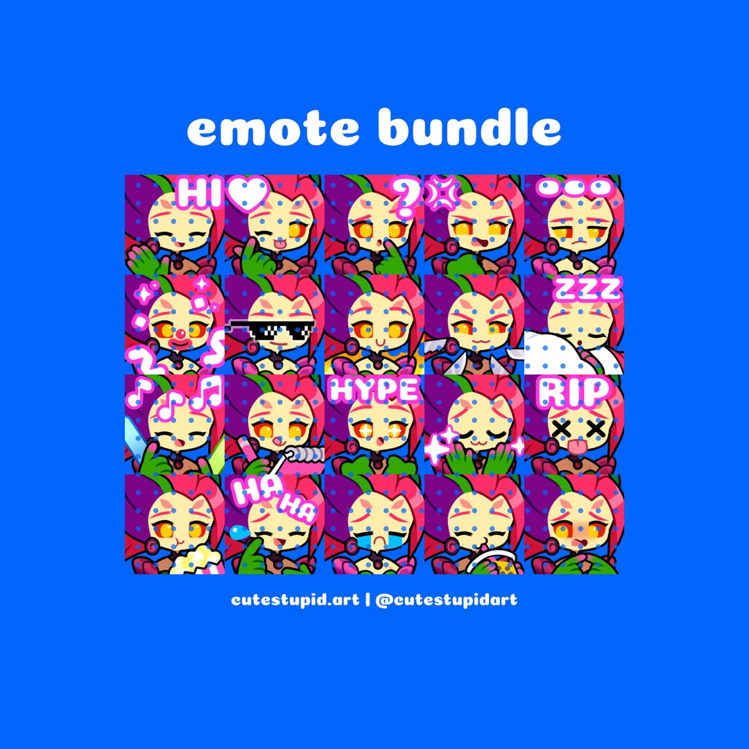 Emotes Zyra LIGA DOS LENDÁRIOS - Etsy Portugal