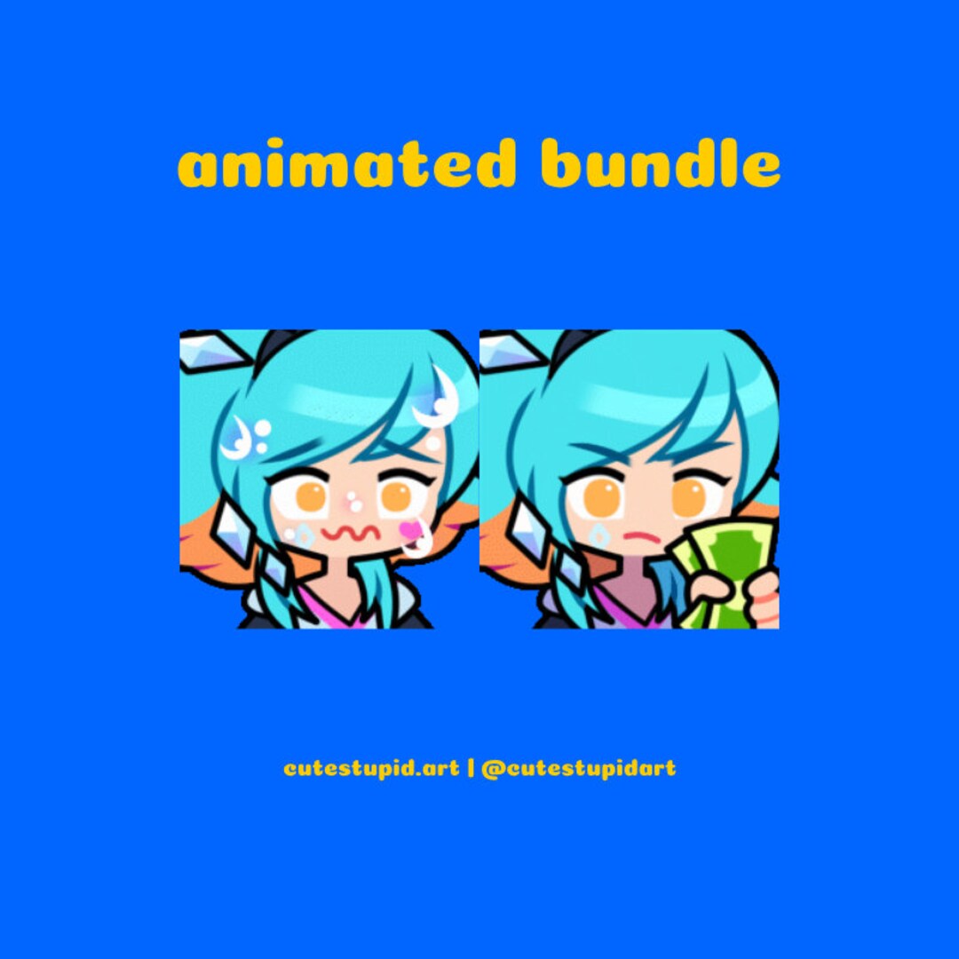 Animated K/da Neeko Emotes LEAGUE OF LEGENDS - Etsy