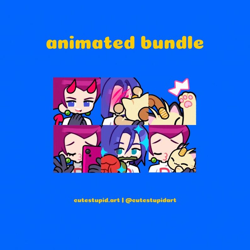 Animated Team Rocket Emote Bundle - Etsy
