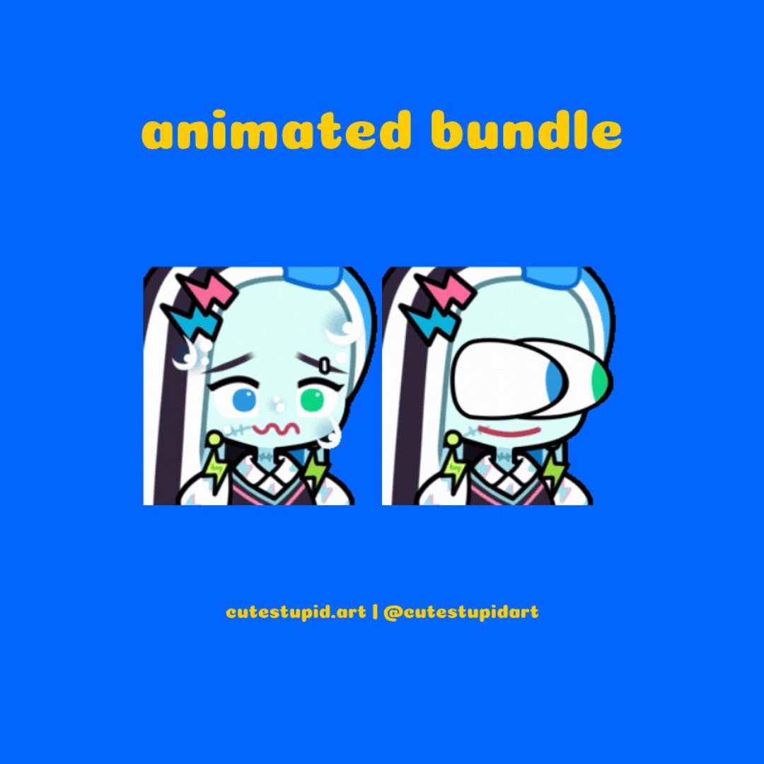 Animated Frankie Stein Emotes MONSTER H - Etsy