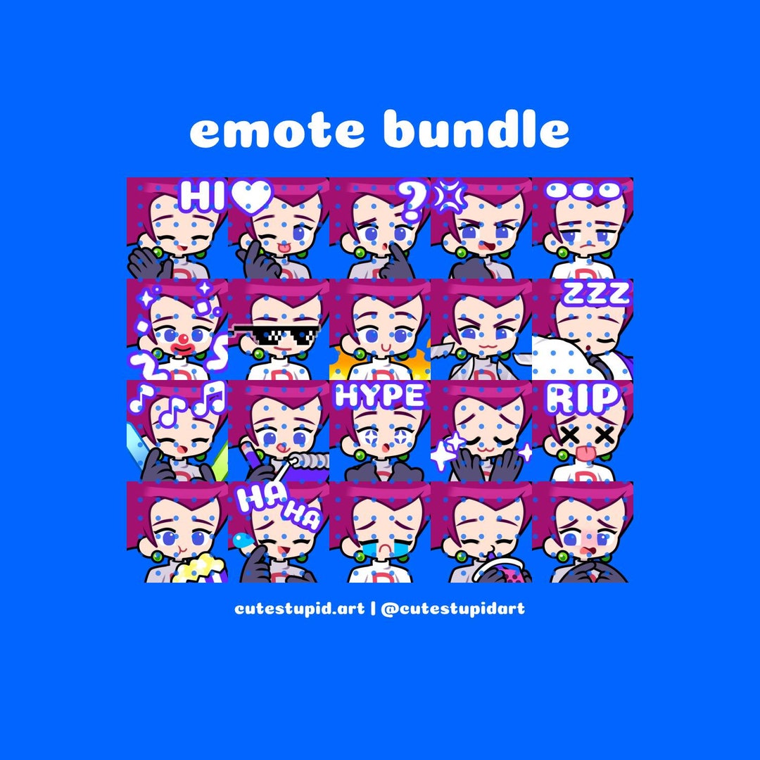 Jessie Emotes TEAM ROCKET - Etsy