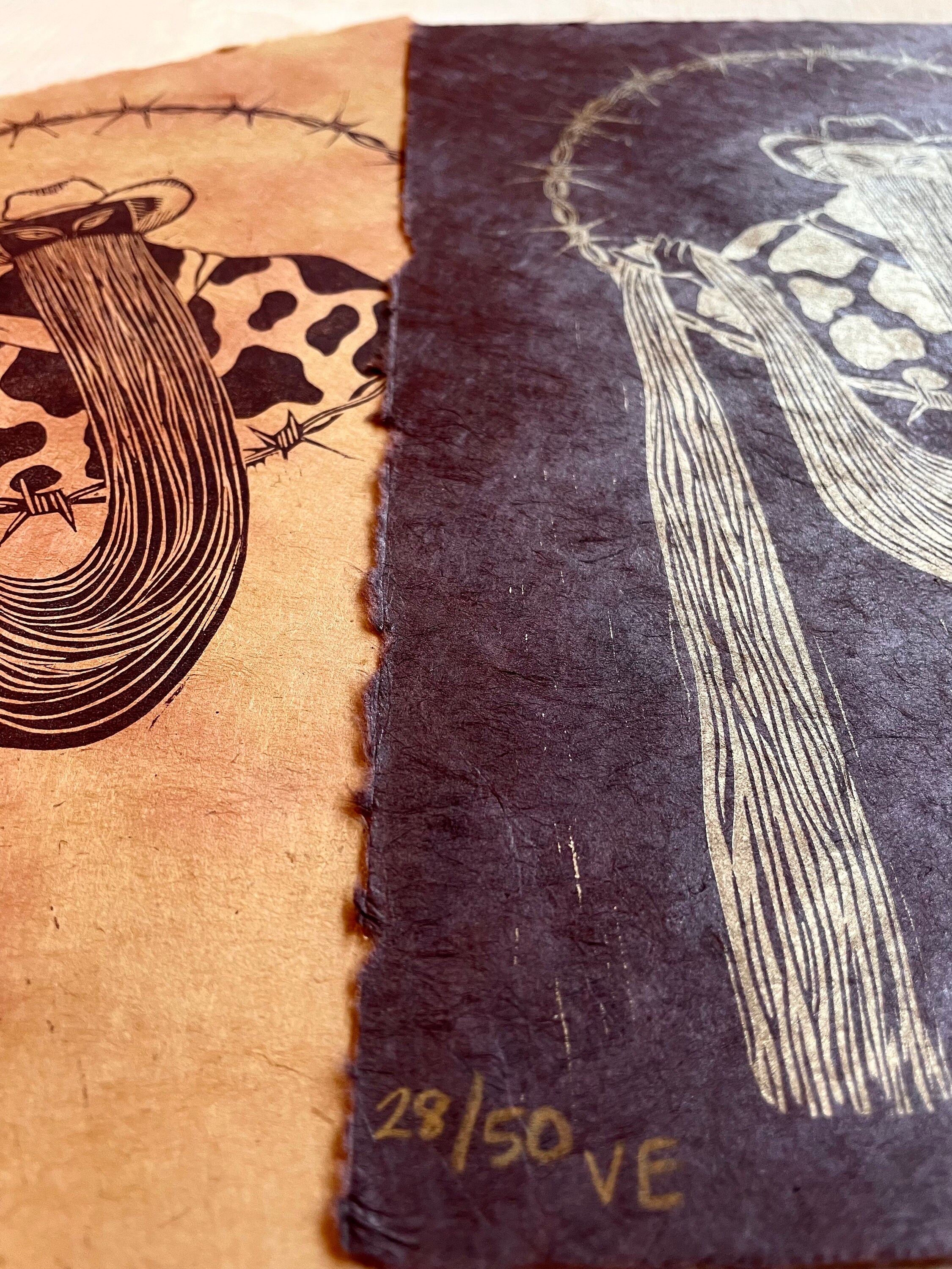 Orville Peck Masked Cowboy Linocut Block Print - Etsy