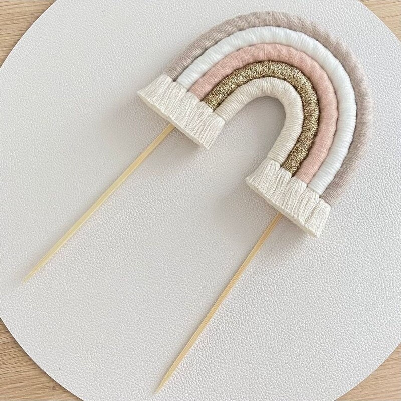 Rainbow Cake Topper - Etsy