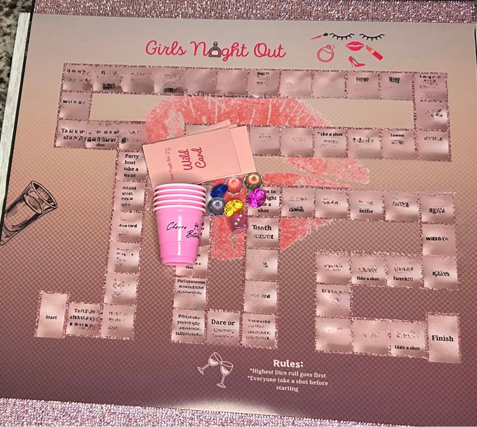 Girls Night Game Board - Etsy