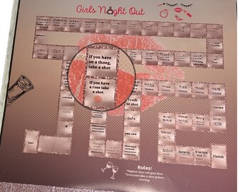 Canva Editable Game Board Template, Girls Night Template, Game Night ...