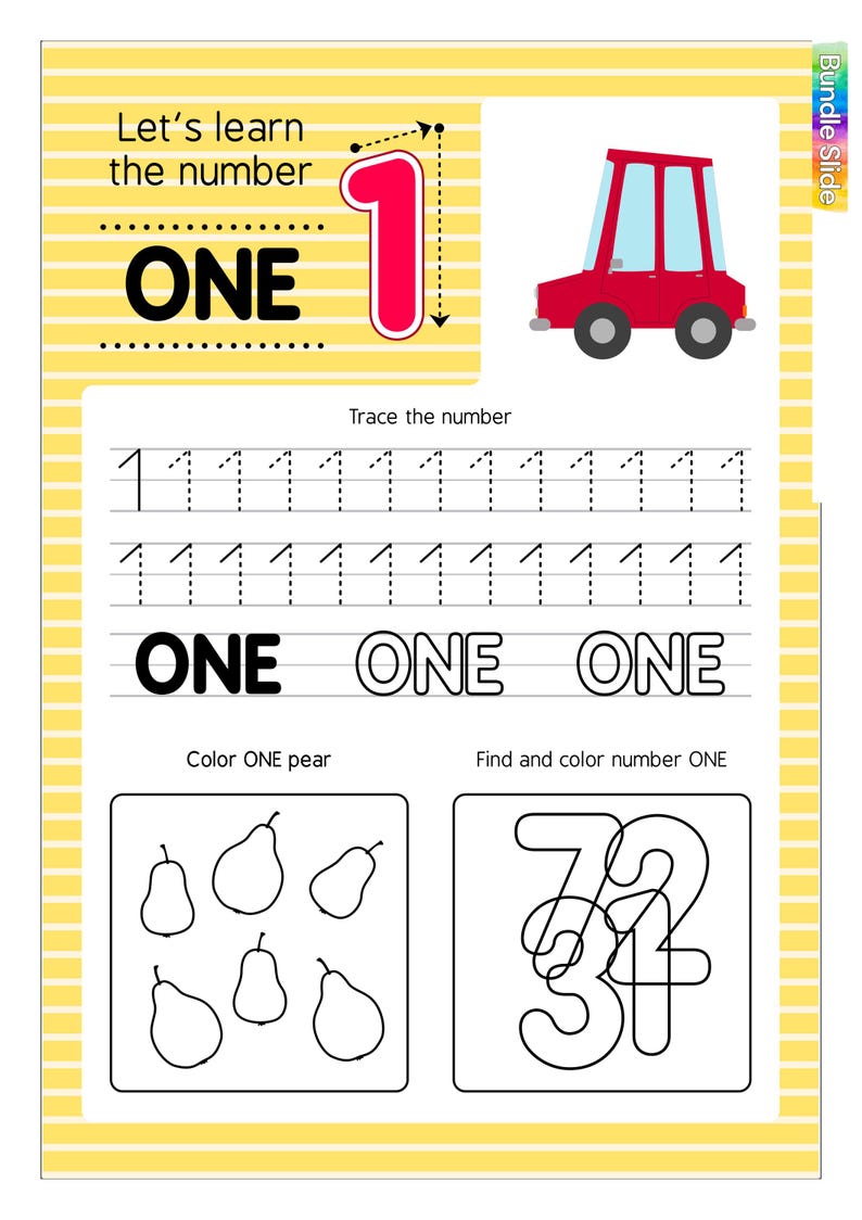 Handwriting Practice Sheets for Kids, Number Counting Worksheets, 0-30 ...
