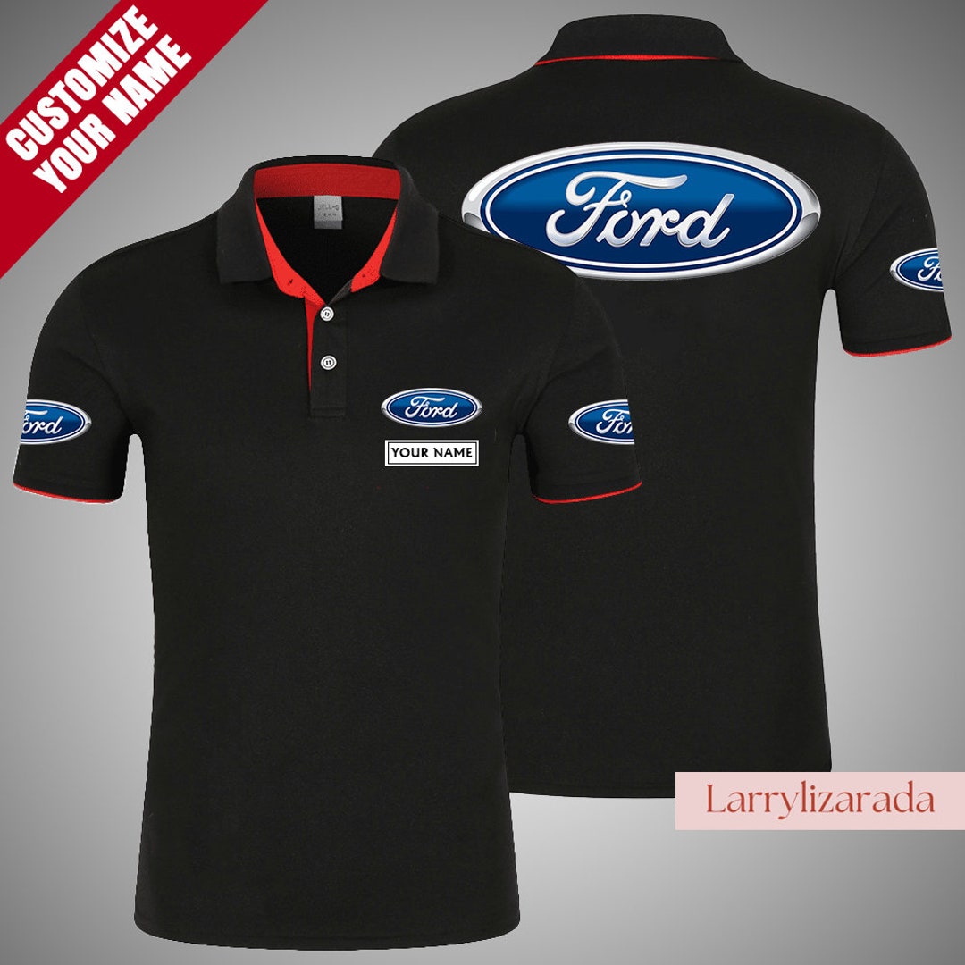 Ford Polo Ford Shirt Ford Oval Logo Shirt Ford Black Polo - Etsy
