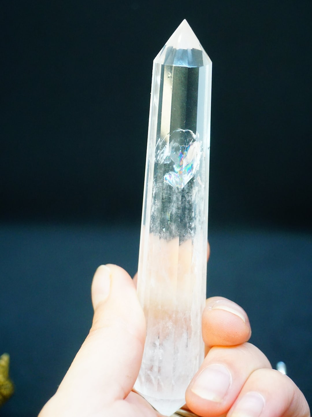 Vogel Quartz 71.5 Grams 16 Faces With Rainbow. - Etsy