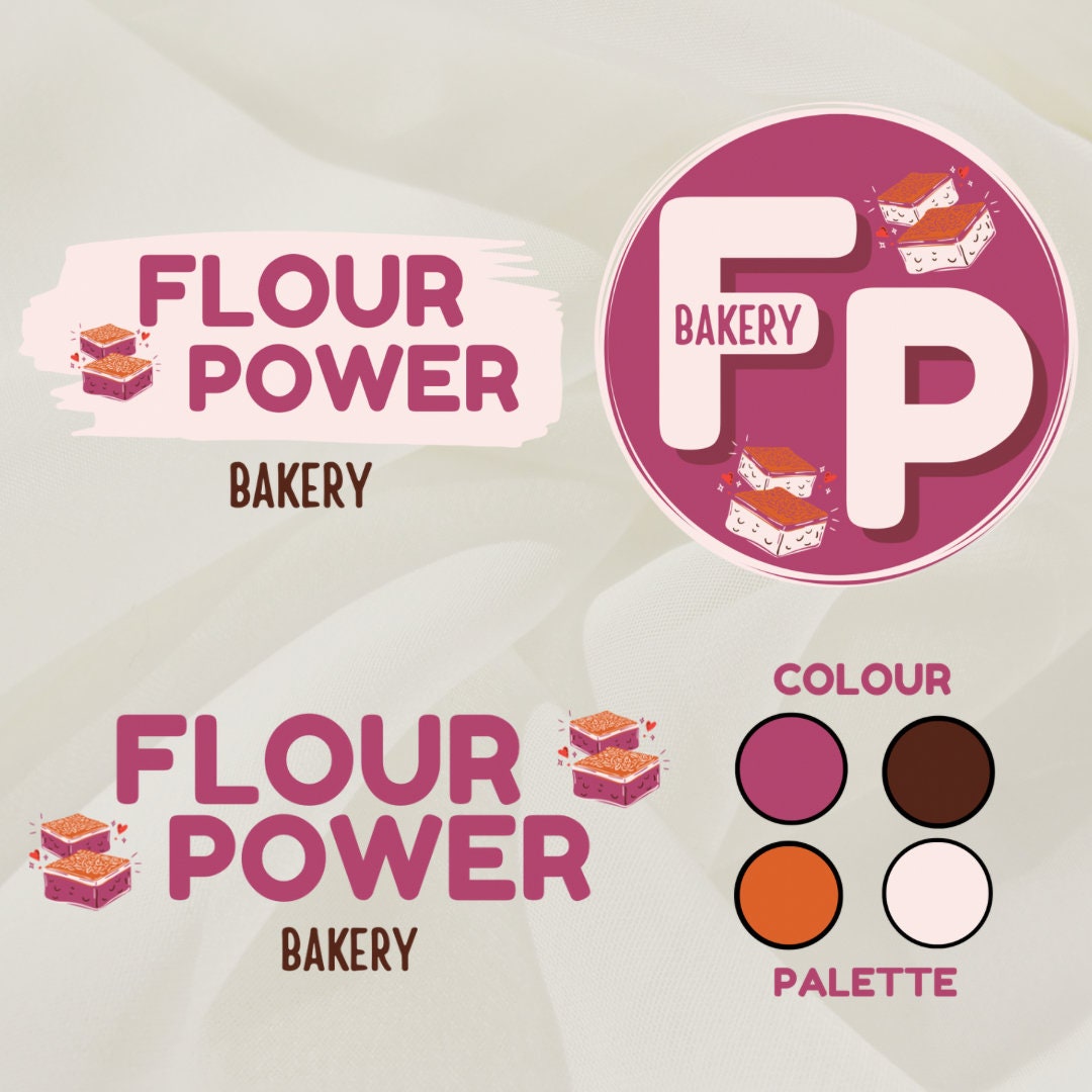 Editable Bakery Colourful Logo - Canva Template - Logo Design ...