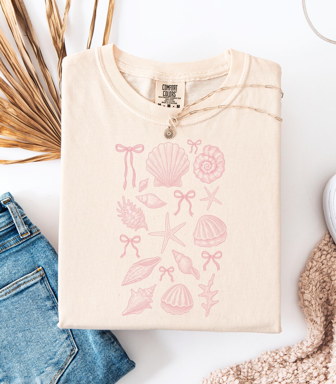 Coquette Seashell PNG, Beach Png, Coastal Png, Summer Vibes Png, Summer ...