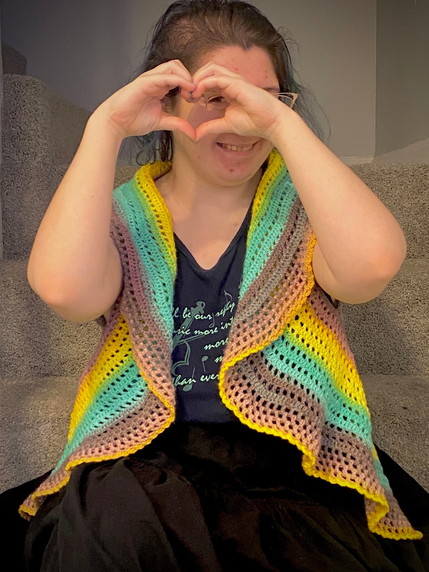 OOAK Crochet Fantasy Mandala Vest Circular Summer Cardigan/shawl ...