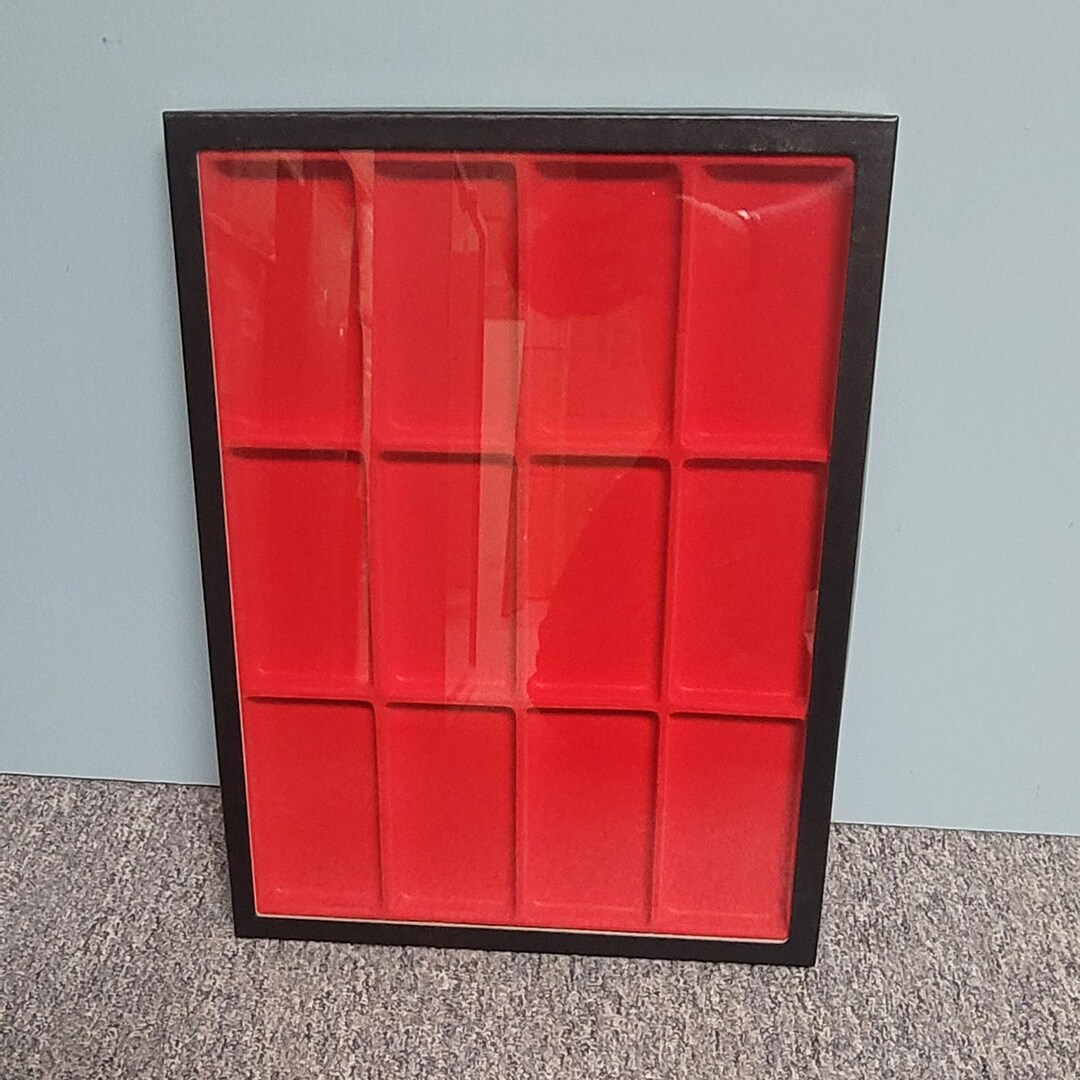 Riker Display Case 12 X 16 X 3/4 With 12 Flocked - Etsy