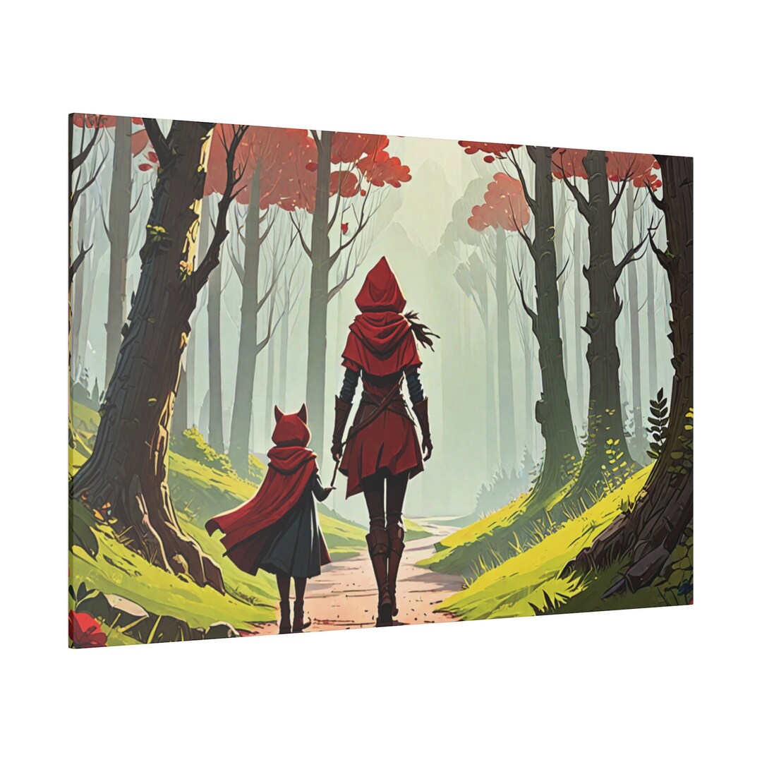 Mother and Daughter Art, Storybook Wall Decor, Charming Fairytale Art ...