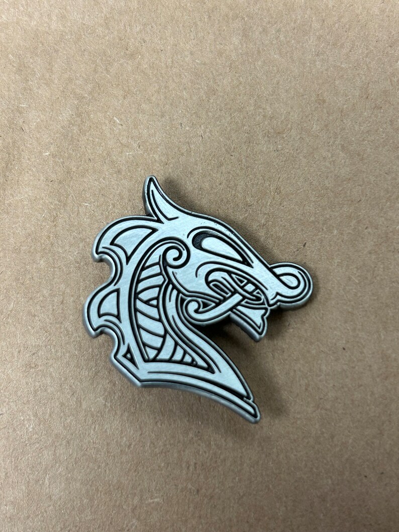 Celtic Dragon Kilt Pin, Mythical Lapel Brooch, Scottish Tartan ...