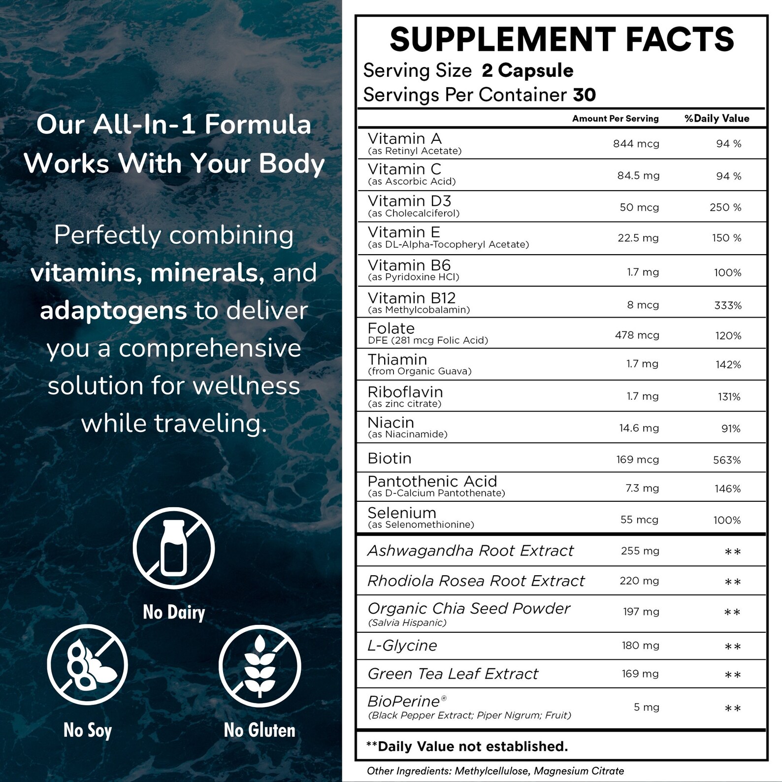 Co-pilot All-in-1 Travel Supplement | Vitamin D3 Supplement | Immune ...