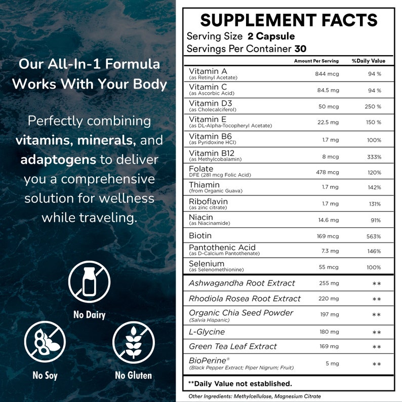 Co-pilot All-in-1 Travel Supplement | Vitamin D3 Supplement | Immune ...