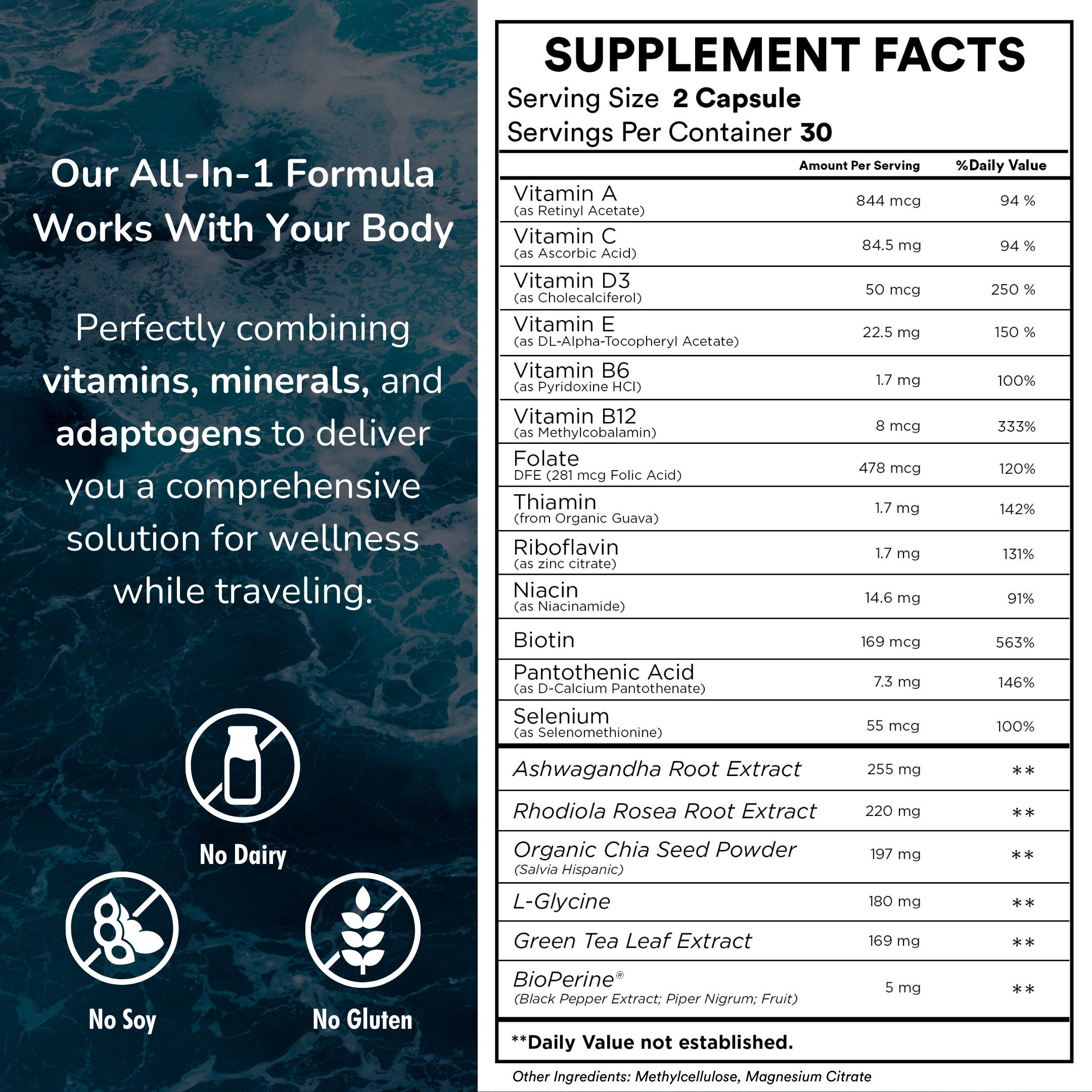Co-pilot All-in-1 Travel Supplement | Vitamin D3 Supplement | Immune ...
