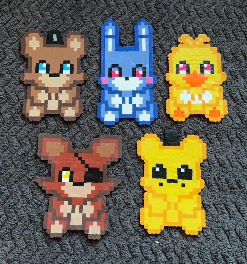 FNAF Plushies Perler Beads - Etsy