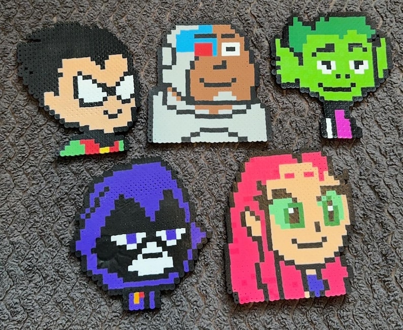 Teen Titan Perler Beads - Etsy